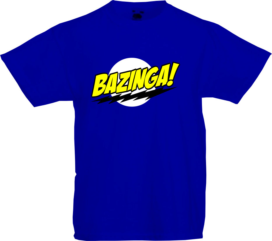 BAZINGA- T Shirts , Sheldon , The big bang theory , Geek , retro ...