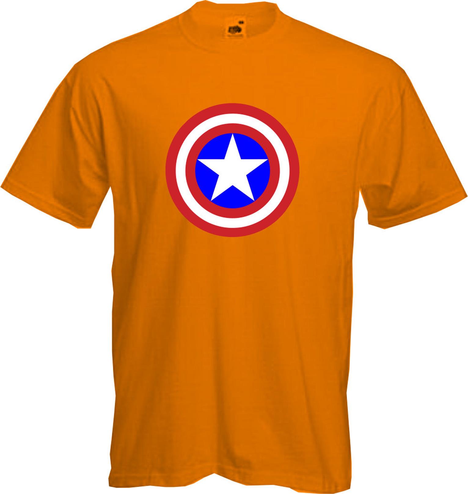 CAPTAIN AMERICA SHIELD - T Shirt, Superhero, Comic, Sheldon, Cool ...