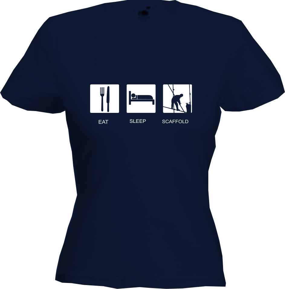 EAT SLEEP SCAFFOLD nique Design - Work - Novelty - Building - | eBay UK