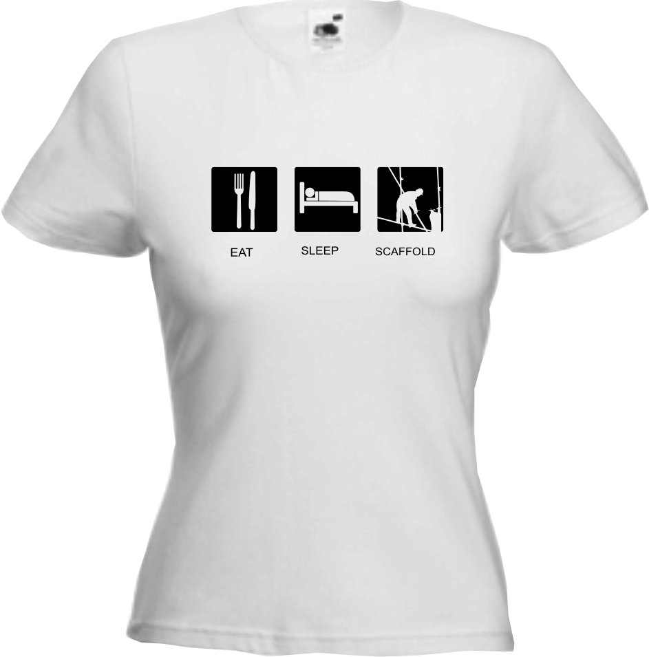 EAT SLEEP SCAFFOLD nique Design - Work - Novelty - Building - | eBay UK