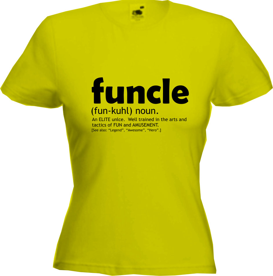 FUNCLE - T Shirt, Gift, Best Uncle, Awesome, Friend, Legend, Fun, Cool ...