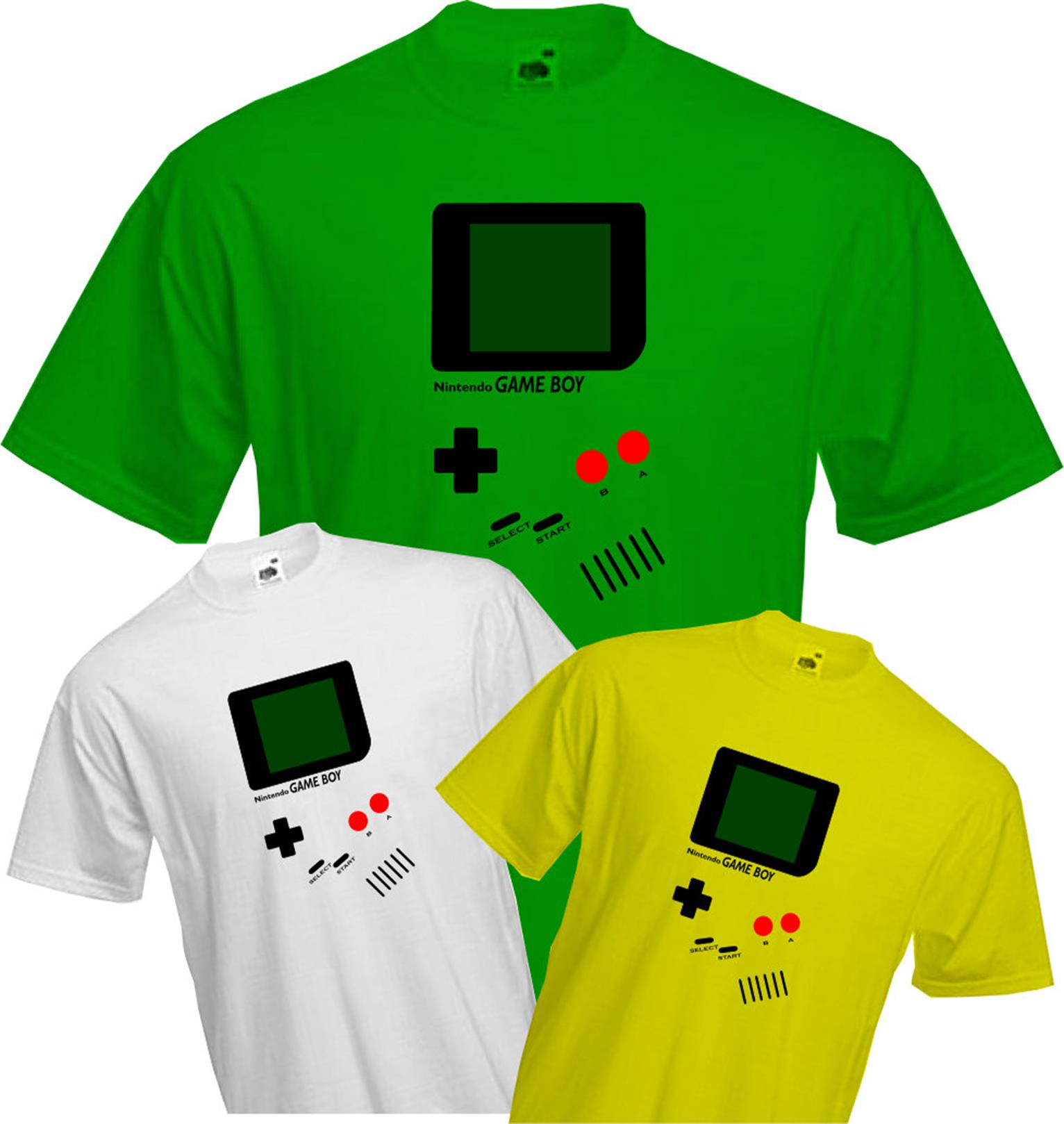 NINTENDO GAMEBOY - gaming gamer fancy dress costume funny TSHIRT - NEW ...
